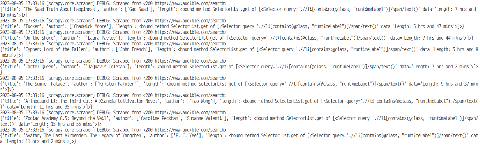 Scrapy Tutorial - 다중페이지 크롤링 - Data Science | DSChloe